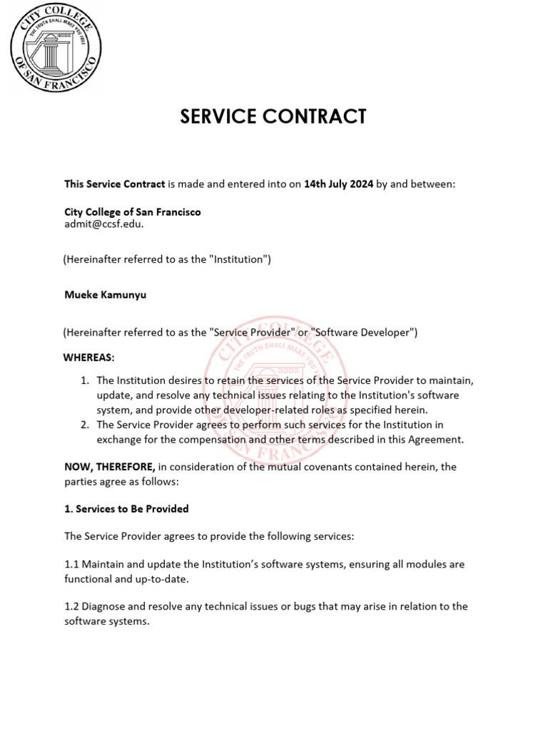 Employment Contract Pdf Indemnity Private Law