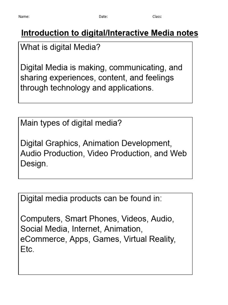2-Notes-Intro To Digital Media | PDF