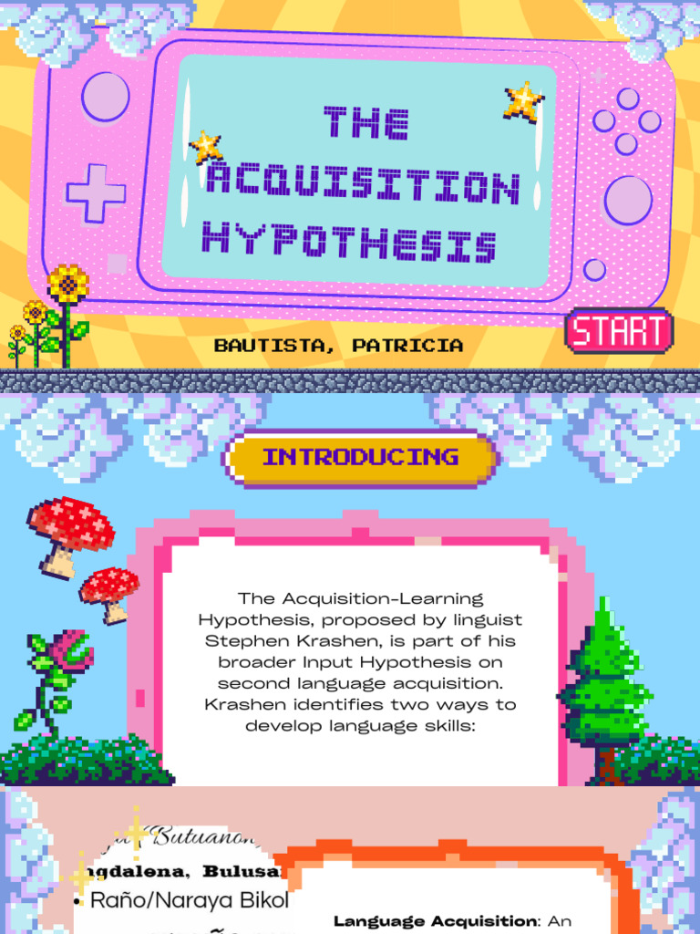 Understanding Krashen's Acquisition Hypothesis | PDF