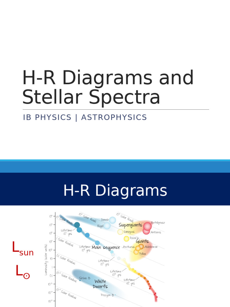 astrophysics-3-h-r-diagrams-and-stellar-spectra | PDF | Spectroscopy ...
