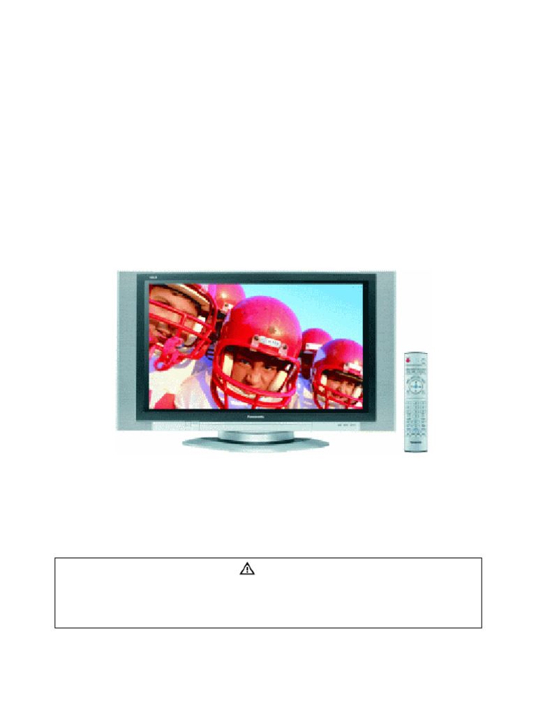 Panasonic Pictures of Plasma Symptoms | PDF