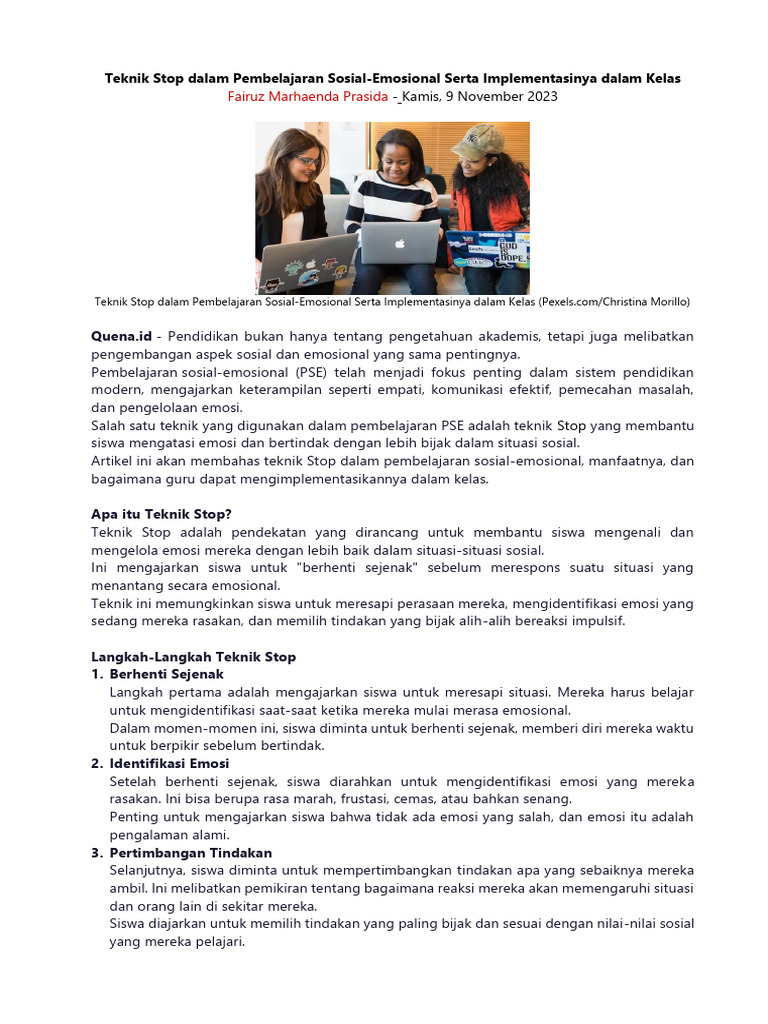 PSE - Teknik STOP | PDF