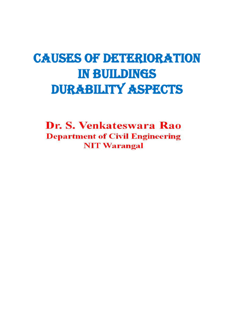 Concrete Deterioration and Durability Factors | PDF | Concrete | Corrosion