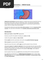 OSCE Checklist Hand Wrist Examination | PDF