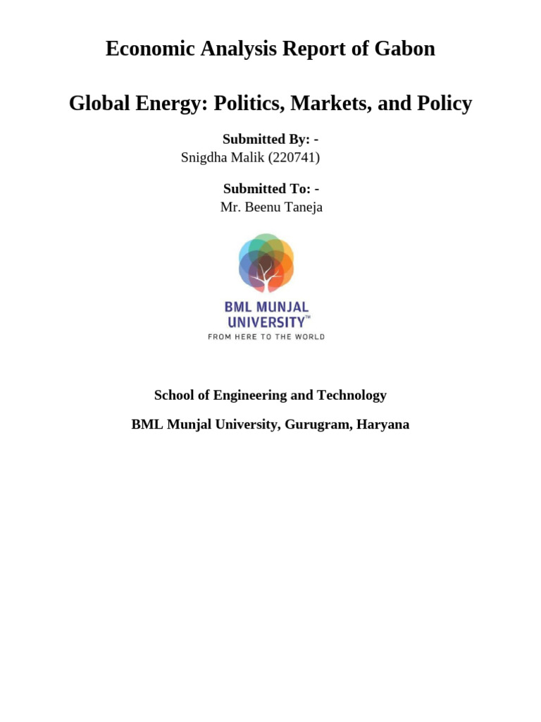 Assignment Gabon | PDF | Azerbaijan | Infrastructure