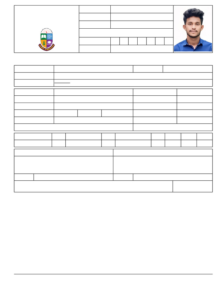 National University Admission Form 2023-24 | PDF | Justice | Crime & Violence