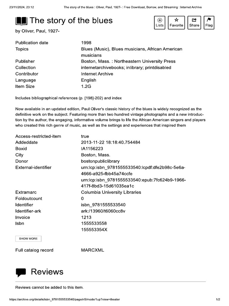 The Story of The Blues | PDF