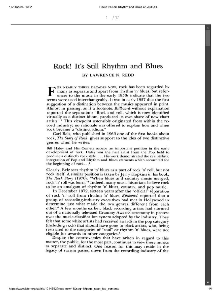 Rythym and Blues 1 | PDF
