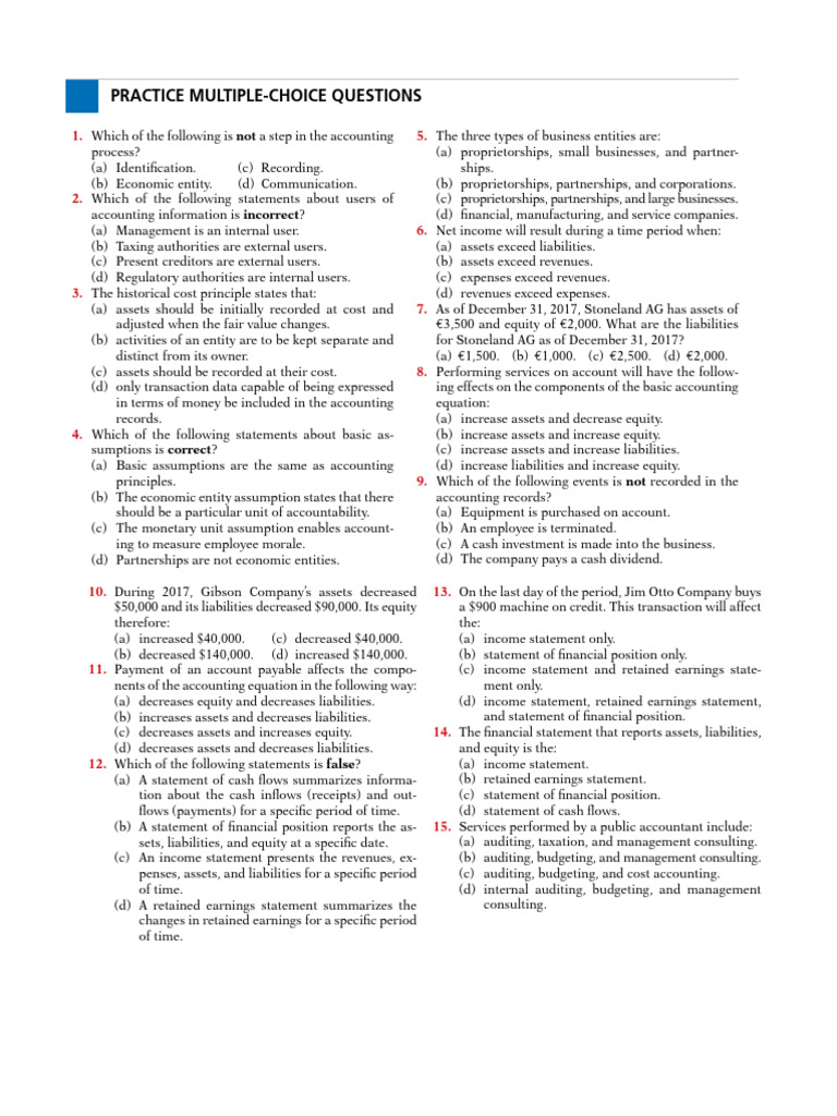 PRACTICE MULTIPLE-CHOICE QUESTIONS 1 (1) | PDF | Equity (Finance ... PRACTICE MULTIPLE-CHOICE QUESTIONS 1 (1) | PDF | Equity (Finance ...