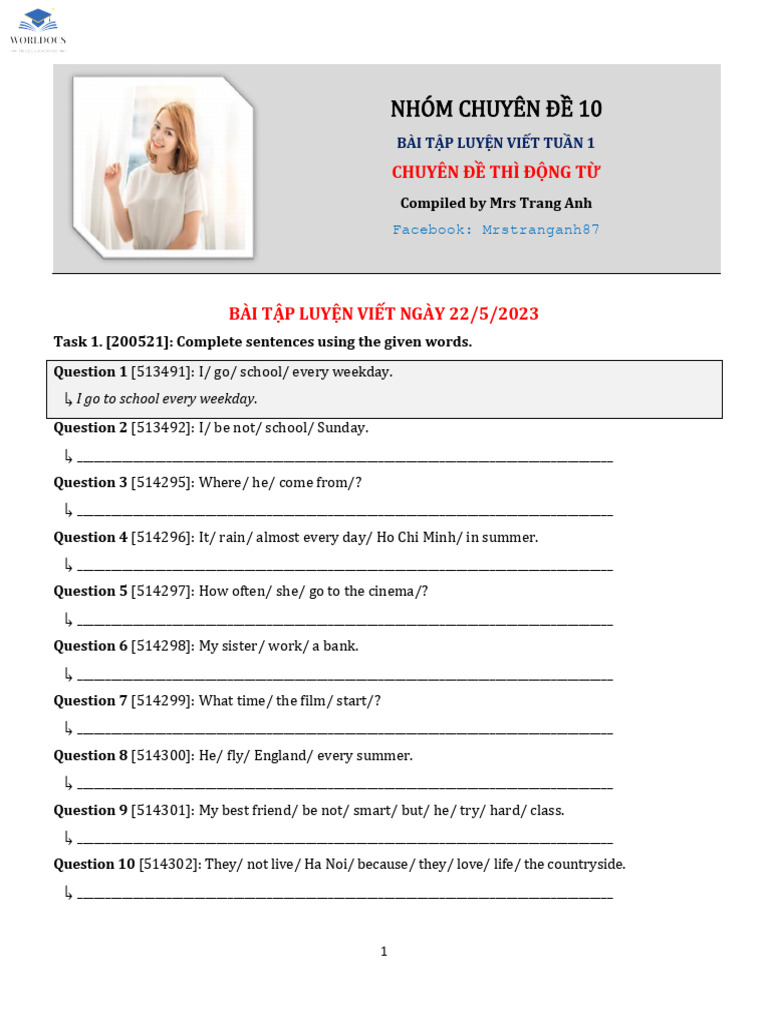 (CD11) Bai Tap Khoa Viet Tuan 1 9886402 518202321416PM | PDF