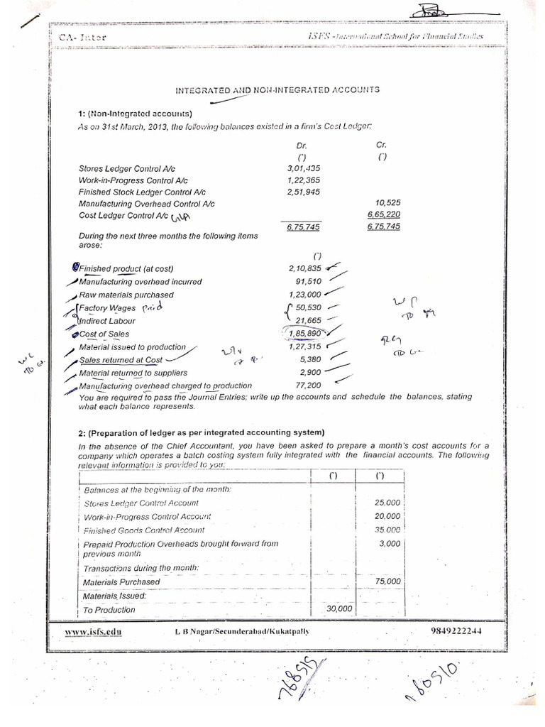Cost Accounting System Handout | PDF