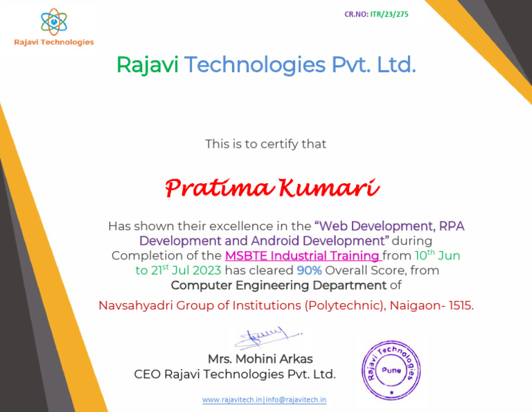 Pratima Kumari - Score - 1515 | PDF