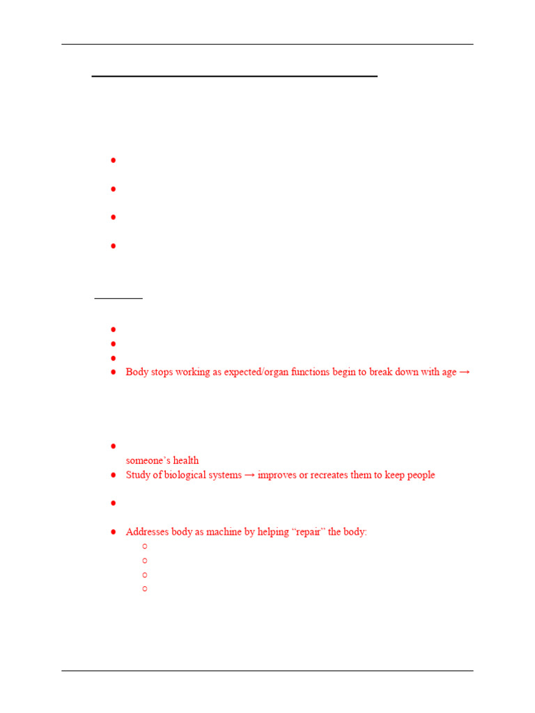 Introduction To BME Worksheet Key | PDF | Biomedical Engineering | Medicine