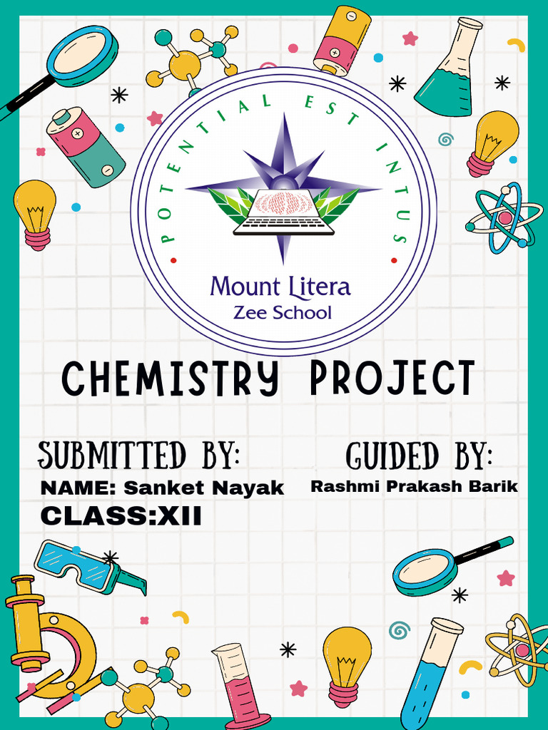 Green and Yellow Doodle Science Project Cover A4 Document_20241207 ...