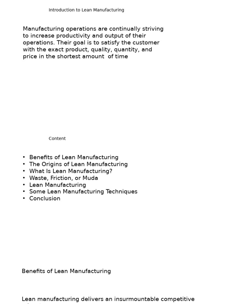 Lean | PDF