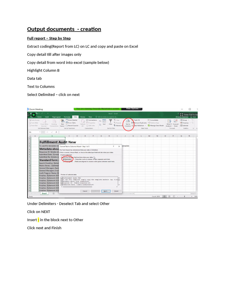 How To Create Output Documents | PDF | Microsoft Excel | Computing