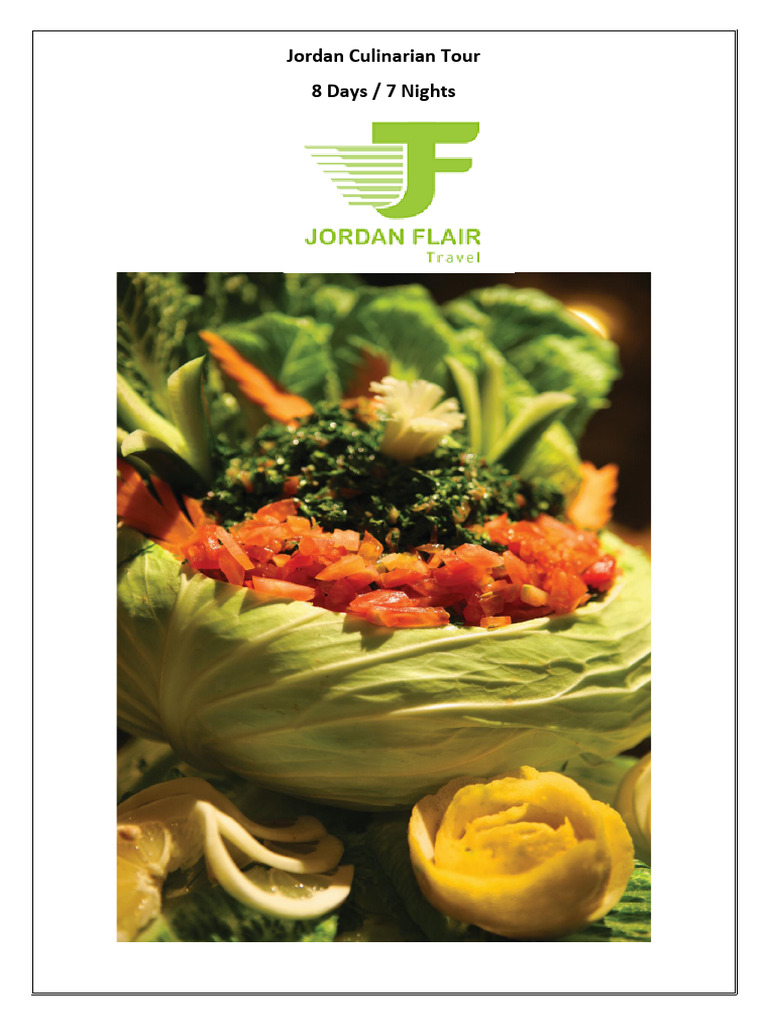 Jordan Culinary and Cultural Tour | PDF
