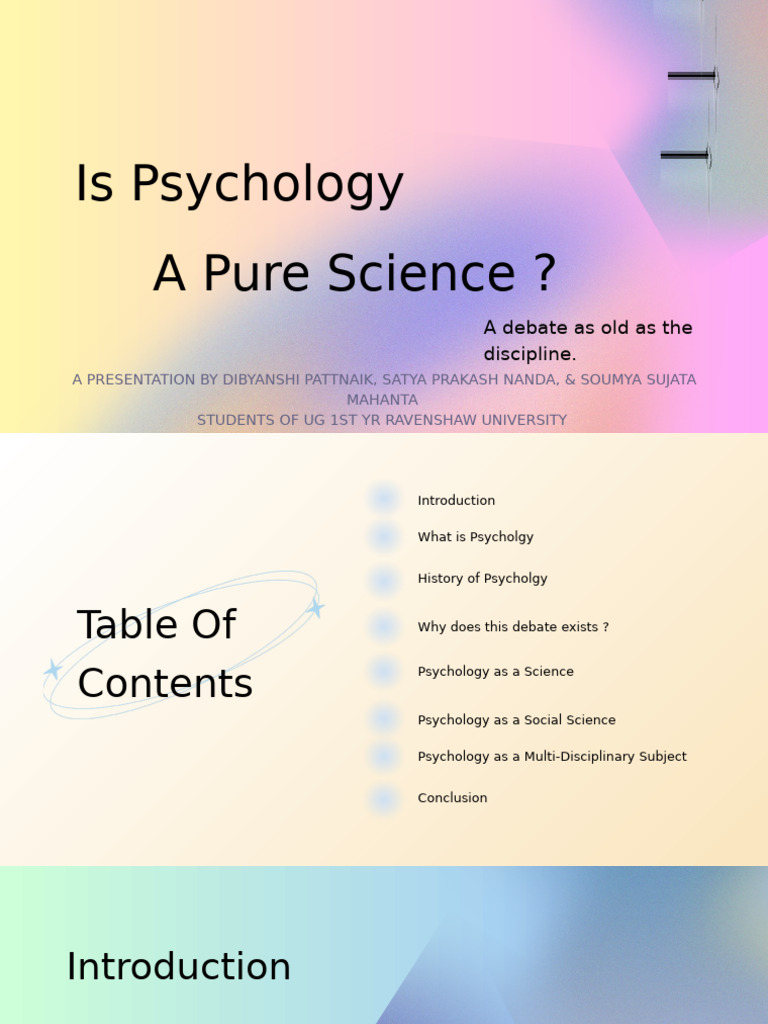 Is Psychology A Pure Science | PDF | Psychology | Social Sciences