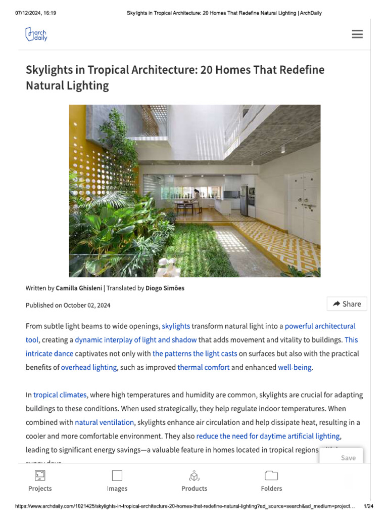 Skylights in Tropical Architecture - 20 Homes That Redefine Natural ...