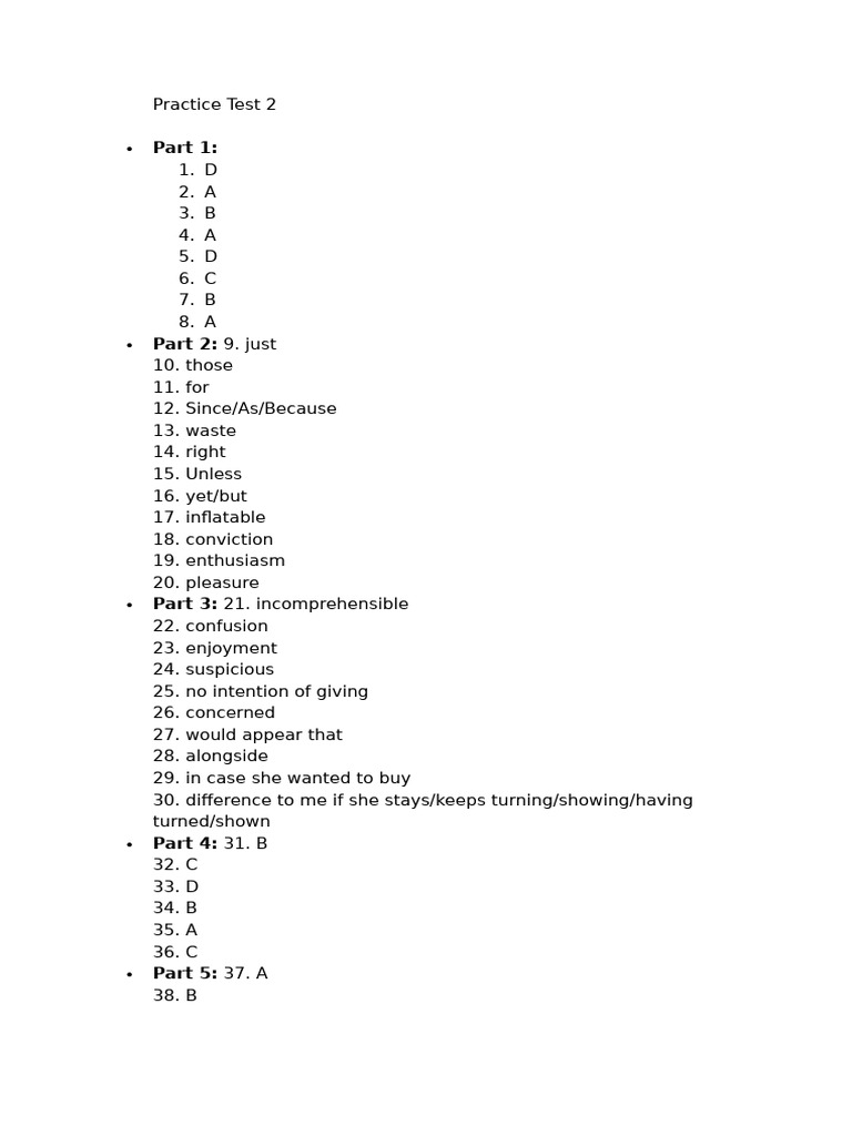 Practice Test 2 | PDF