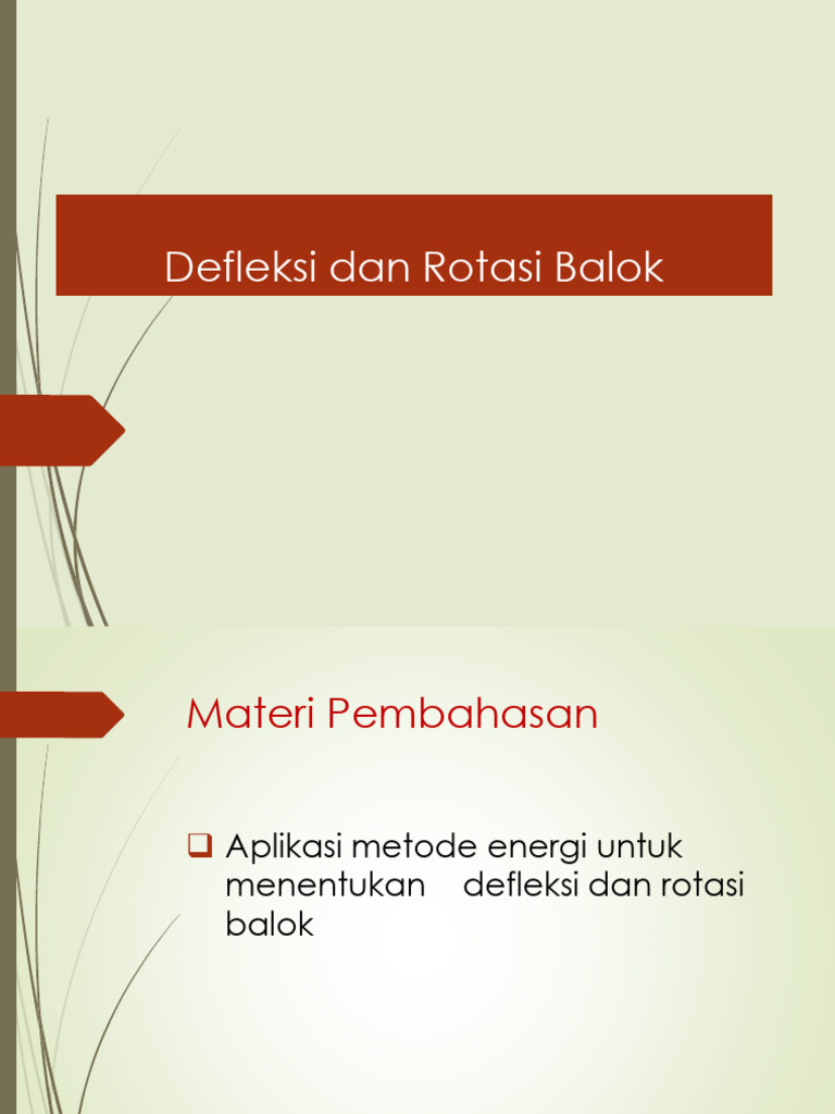 Energy Method-Deflection and Rotation of Simple Beam | PDF
