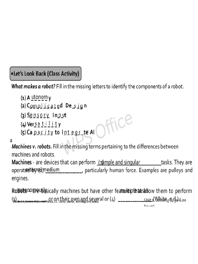 Unit 2 Lesson 3 STS pt2 | PDF