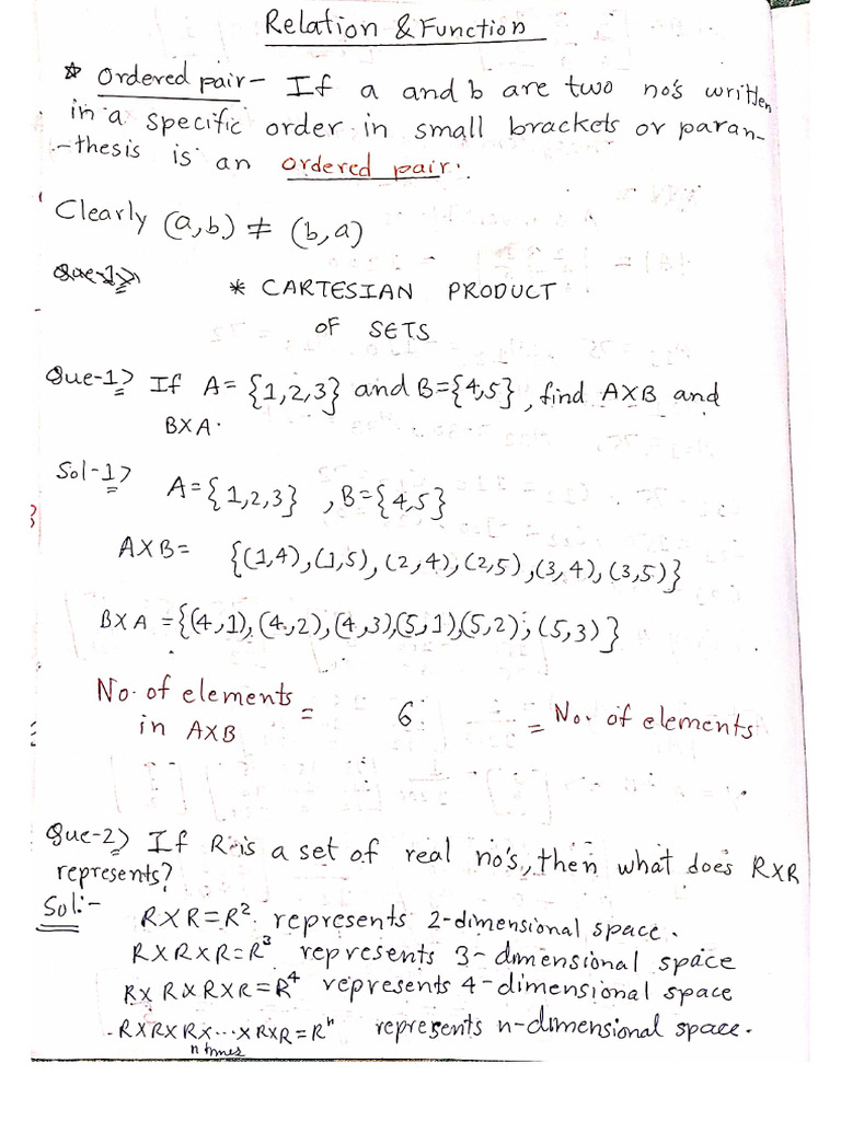 Relations and Functions | PDF