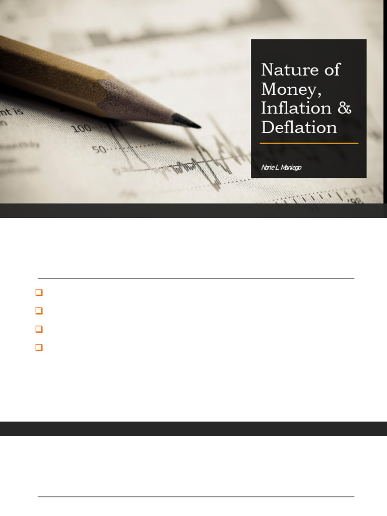 7nature of Money, Inflation and Deflation | PDF | Cost Of Living | Inflation