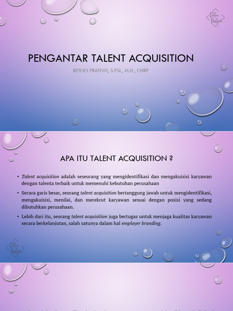 Pengantar Talent Acquisition | PDF
