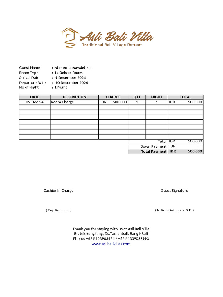 Guest Bill Grup Coleen | PDF