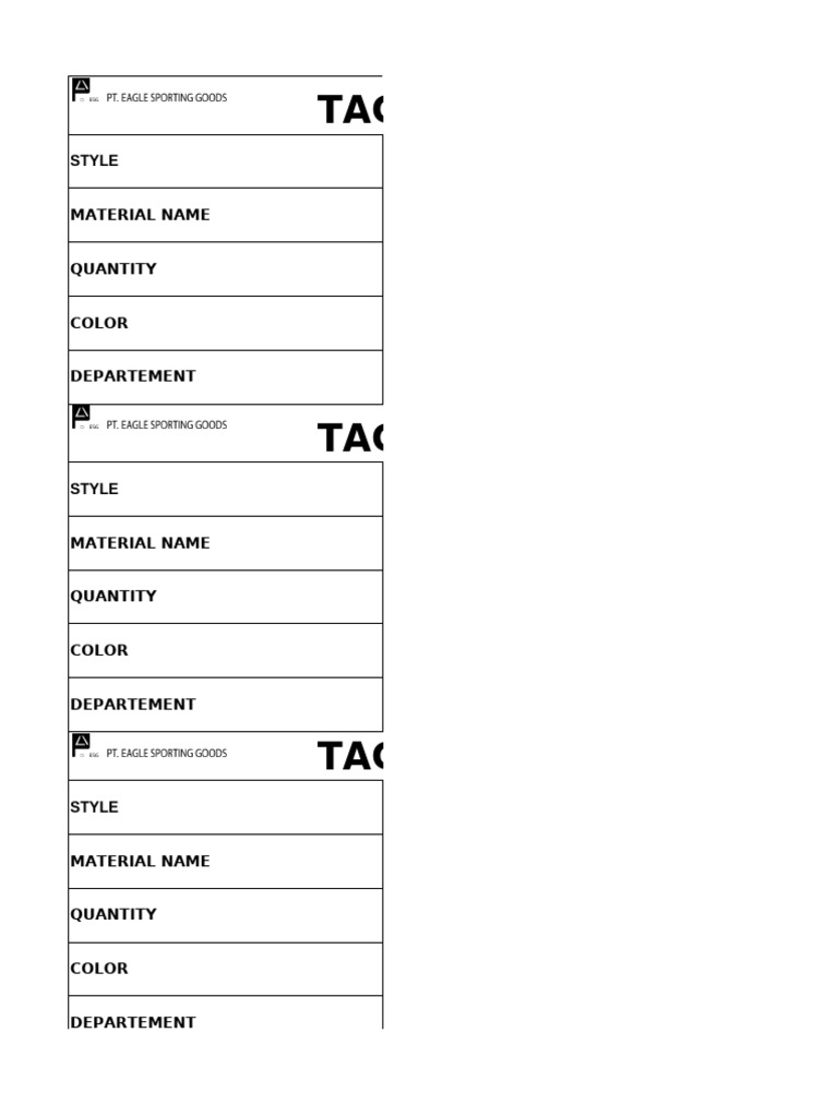Inventory Tag Reference Guide | PDF