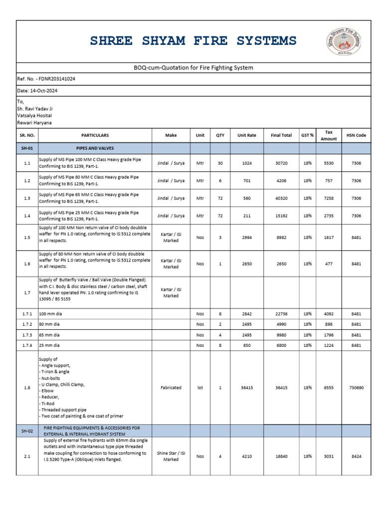 01_ Firefightingsystem (13) | PDF | Pipe (Fluid Conveyance) | Pump