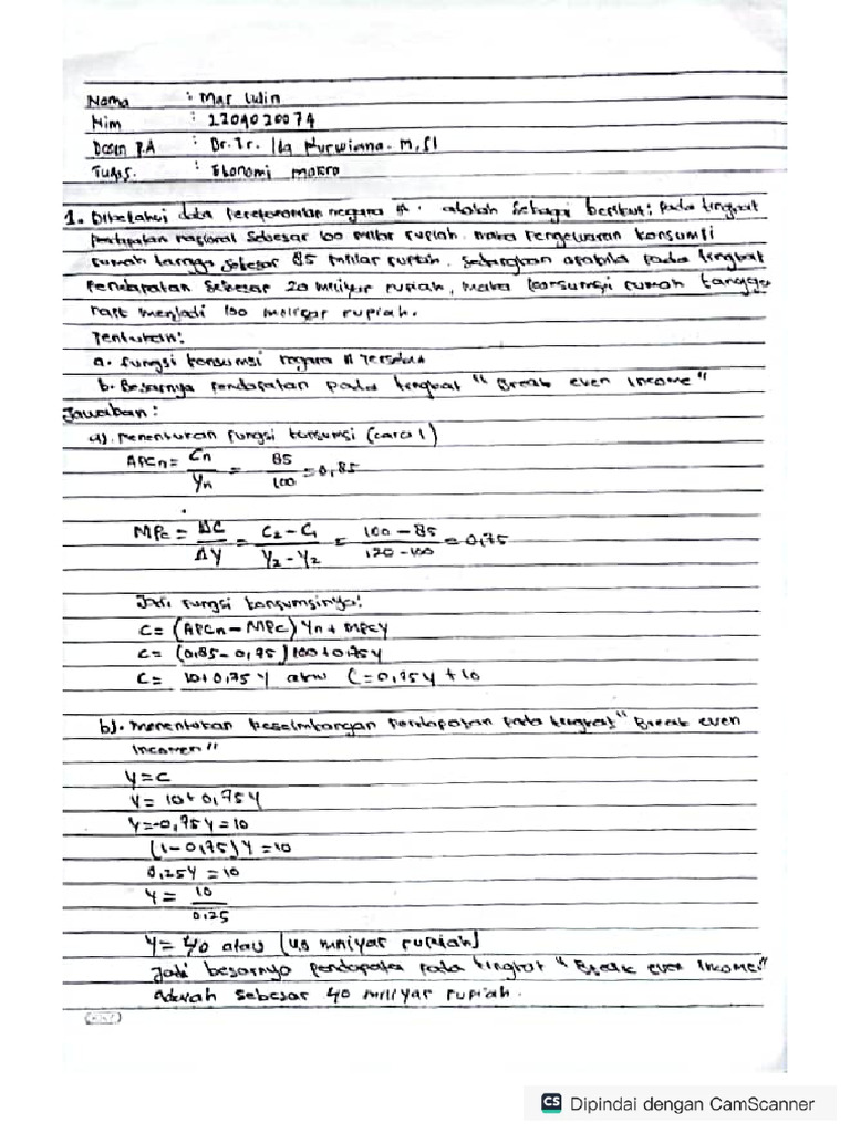 Ekonomi Makro Mas Udin | PDF