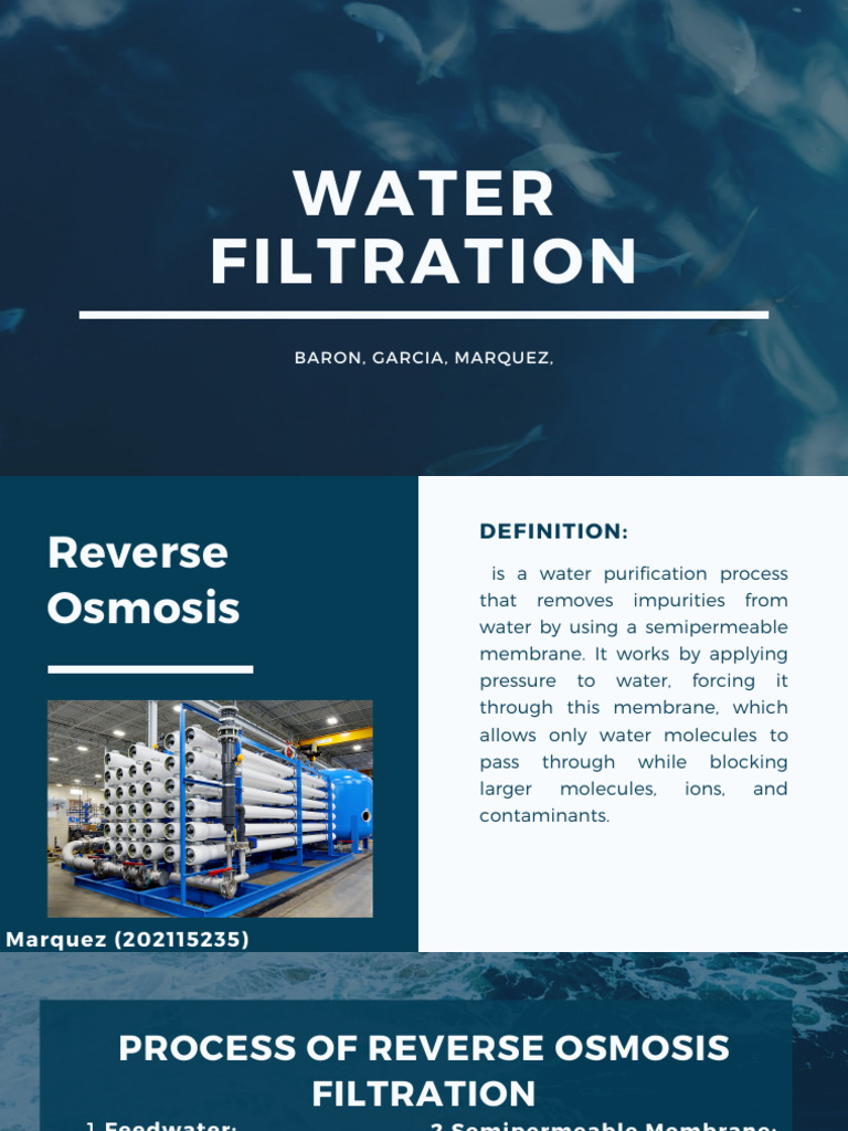 Reverse Osmosis & Calcite Filtration Guide | PDF | Water Purification ...