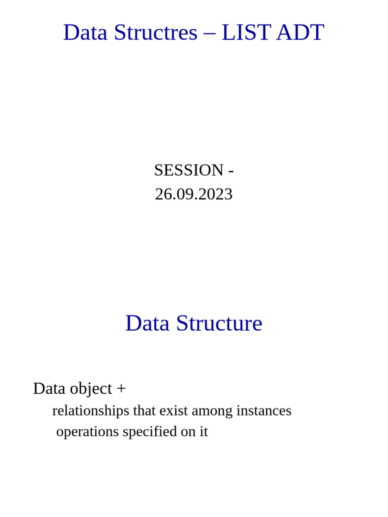 LISTADT | PDF | Algorithms And Data Structures | Computer Data