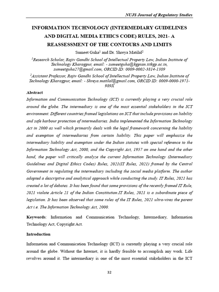 Research Paper It Rules 2021 | PDF | Social Media | Popular Culture ...