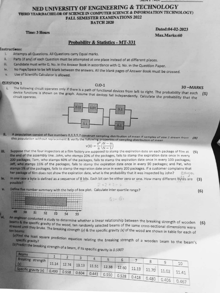 3rd Year Past Papers | PDF