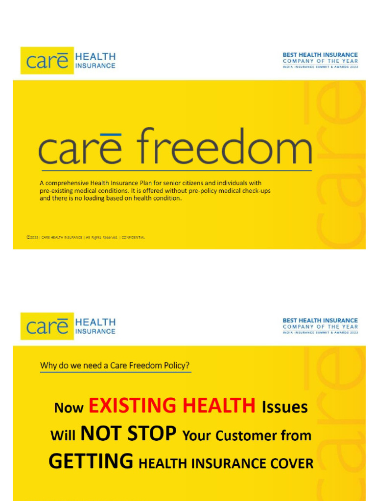 Care Freedom Plan | PDF