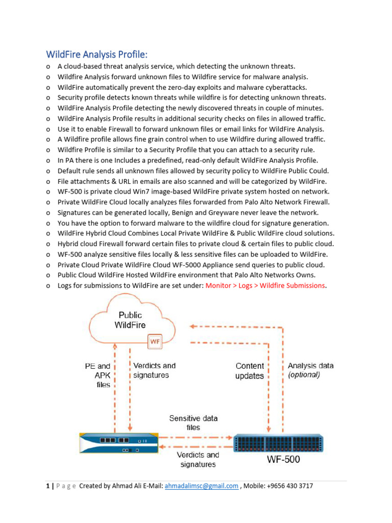 42 WildFire+Analysis+Profile | PDF | Malware | Security