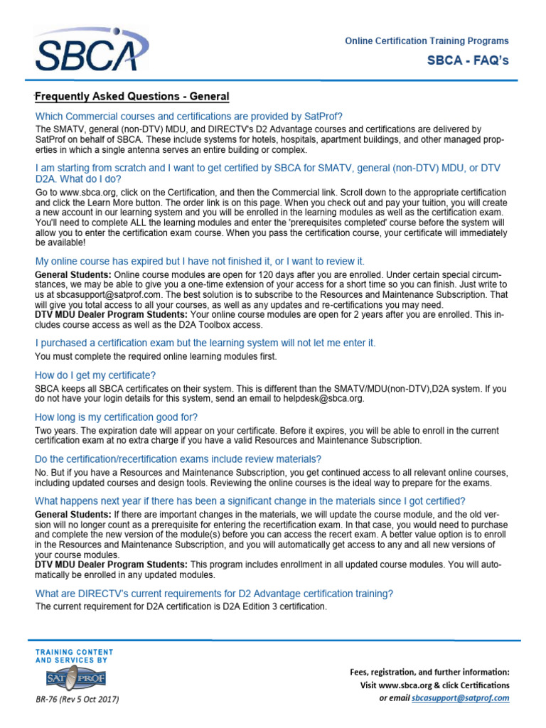 BR-76_SBCA_FAQS | PDF | Educational Technology | Computing