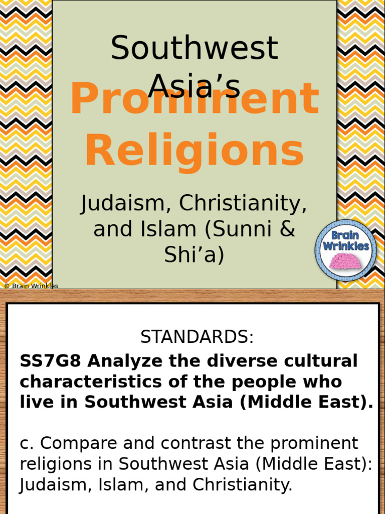 SW Asia Religions Student | PDF | Muhammad | Temple In Jerusalem