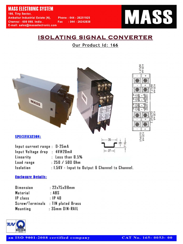 7.Isolating signal convertor | PDF