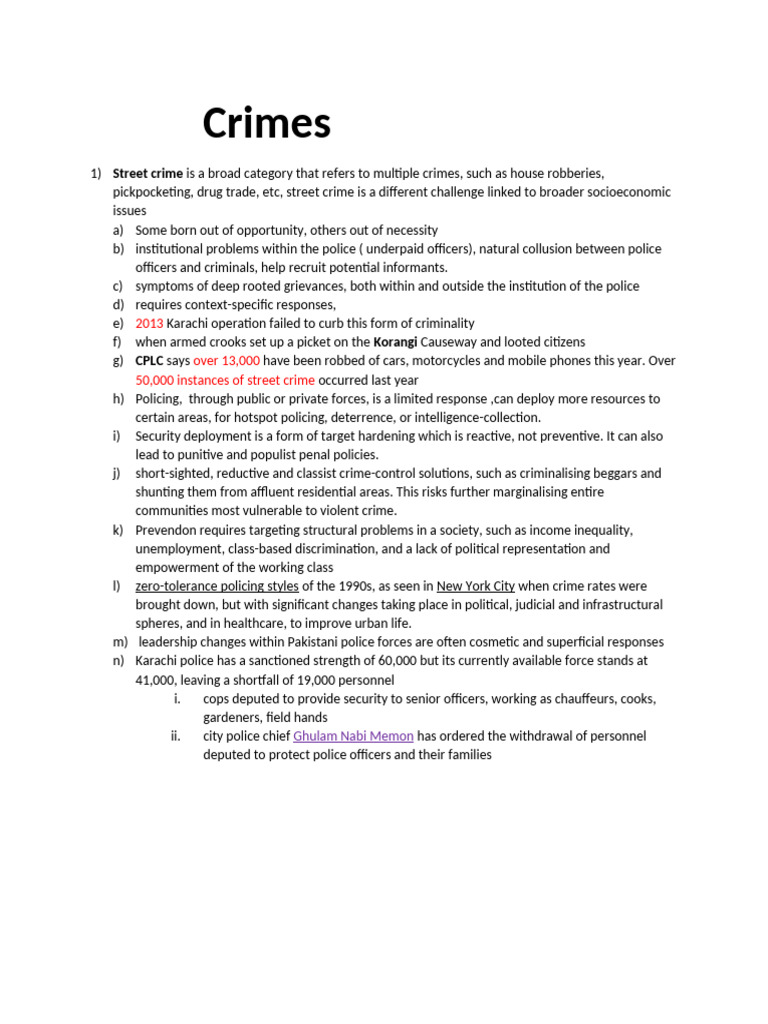 Crimes | PDF | Crimes | Crime & Violence
