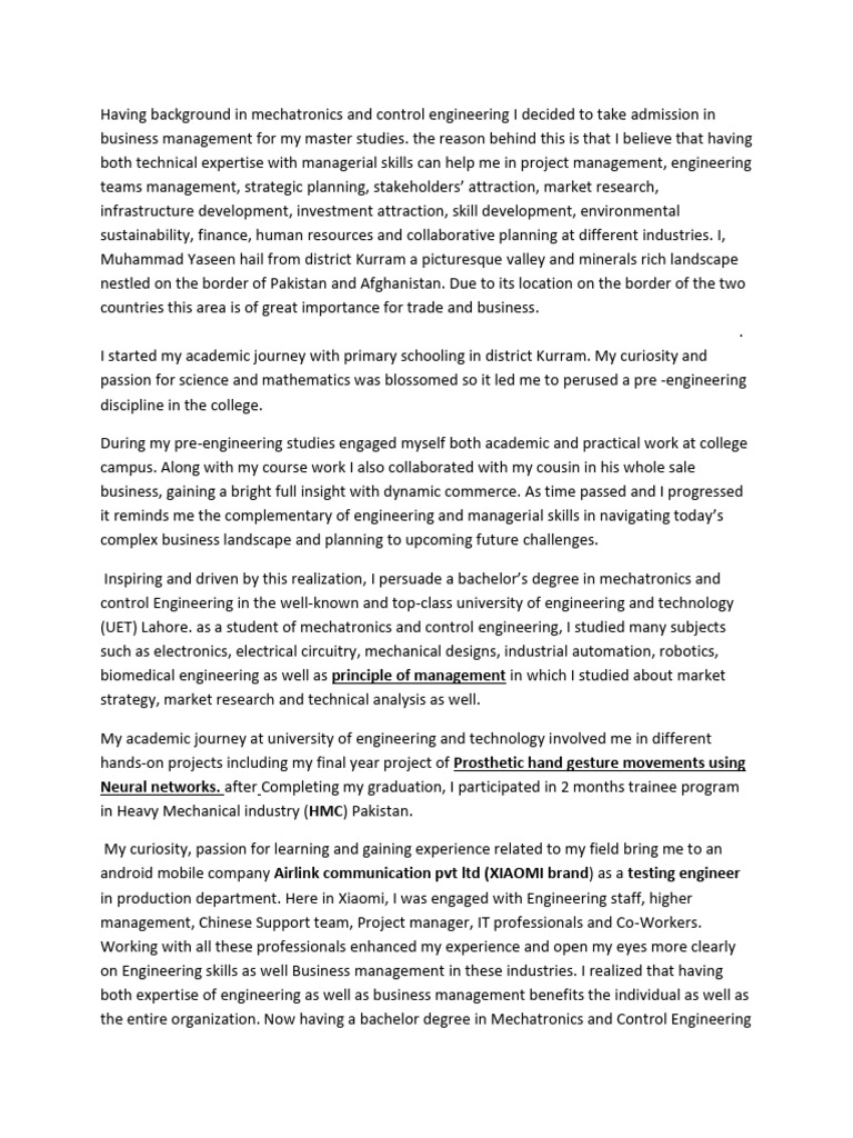 SOP.pdf 1 | PDF | Engineering | Mechatronics