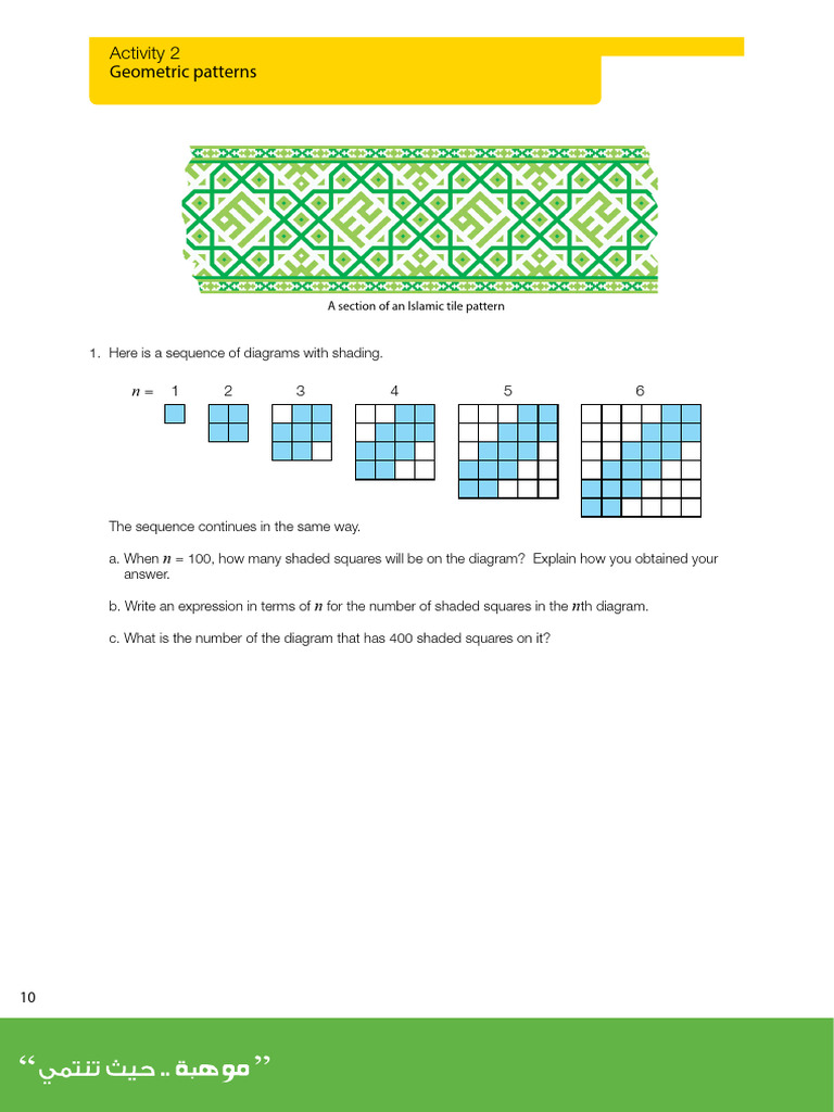 Geometric Patterns and Sequences Analysis | PDF