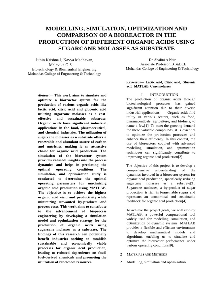IEEE | PDF | Mathematical Optimization | Sugarcane