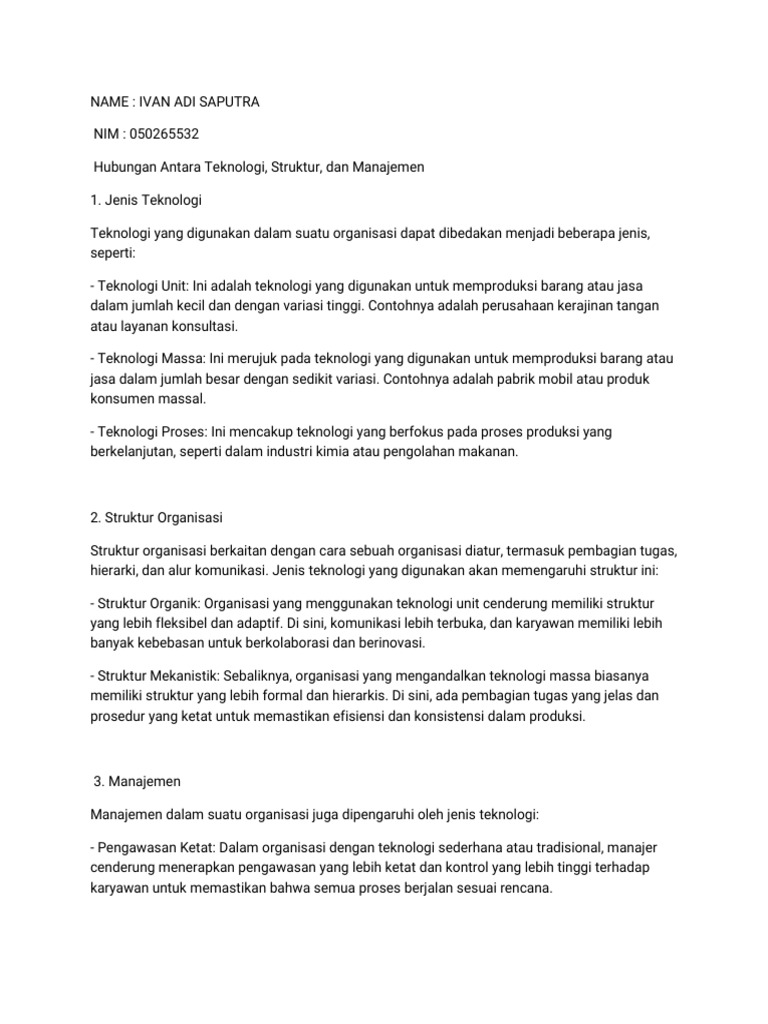 IVAN ADI-Tugas3-organisasi | PDF