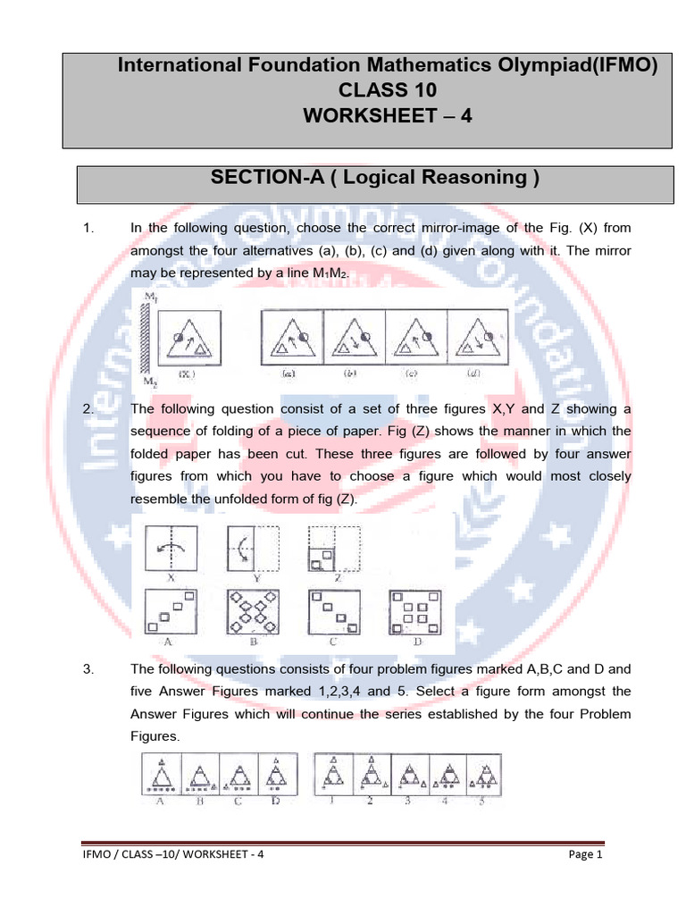 IFMO Class 10 Worksheet 4 | PDF | Heart | Cardiovascular System