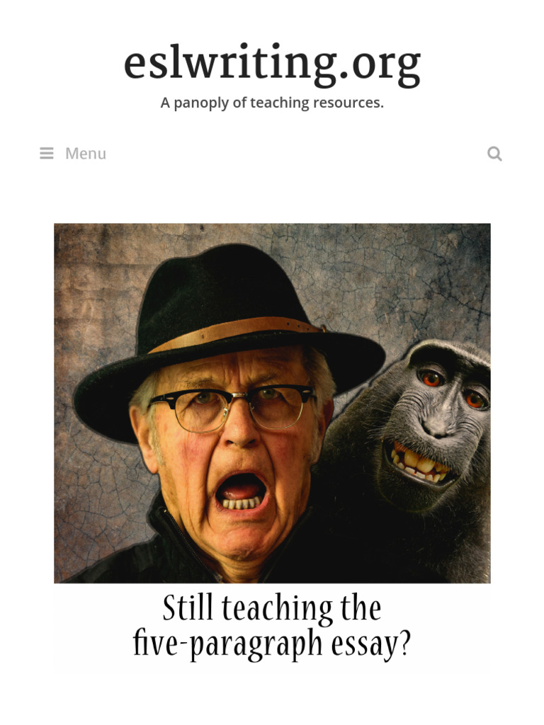 I Hate The 5 Paragraph Essay So Should You - Eslwriting | PDF ...