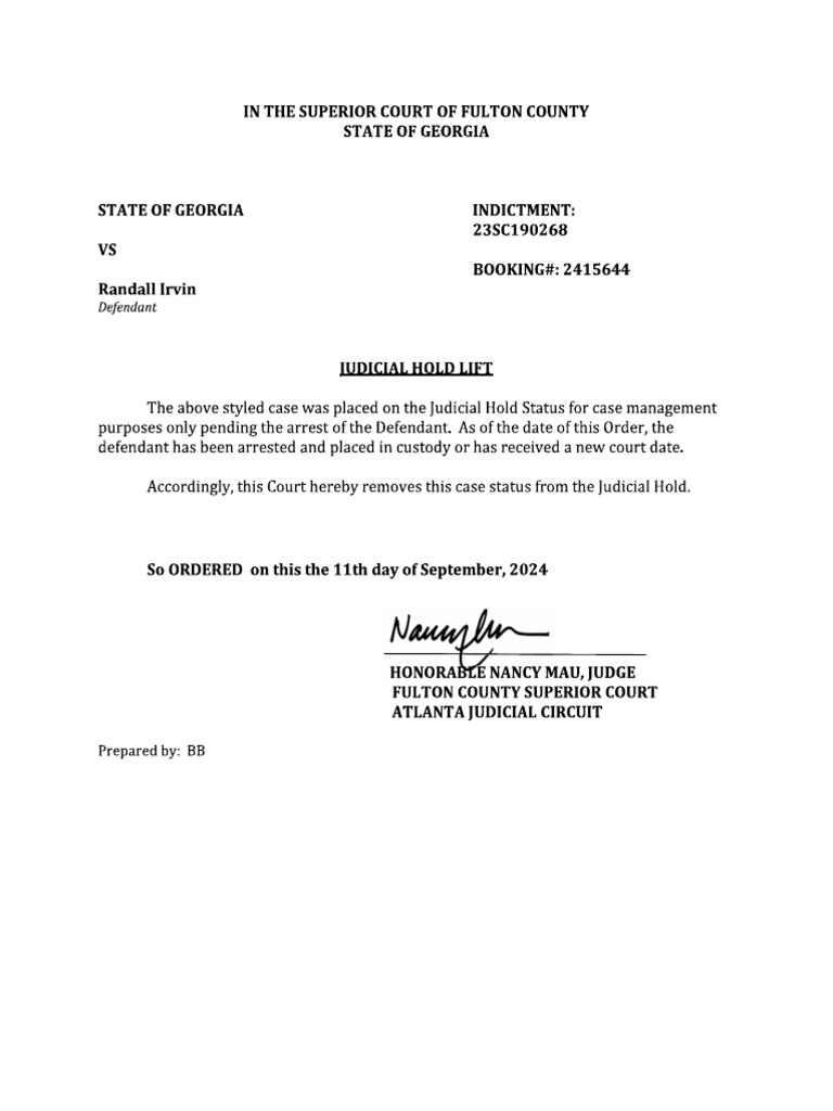 23SC190268 - Case Reinstatement Order | PDF